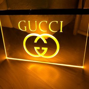 Other | Gucci Led Neon Light Sign 8x12 | Poshmark